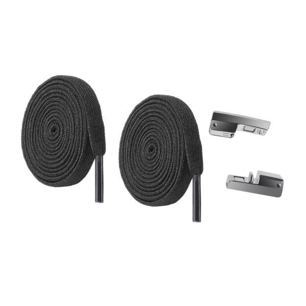 サイズチャート:靴ひもの長さ100cm/39.37インチ.幅0.8cm/0.31インチパッケージに含まれるもの:伸縮性のある結ばない靴ひも 2 本靴のバックル2個...