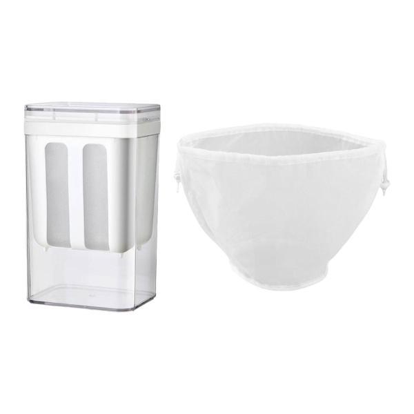 説明:[高品質素材]: 高品質のABSプラスチックで作られたこのヨーグルトメーカーストレーナーは.耐久性と簡単な洗浄を考慮して設計されており.長期間の使用を保証します. [ユーザーフレンドリーなデザイン]: 細かいメッシュの透明カップを備え...