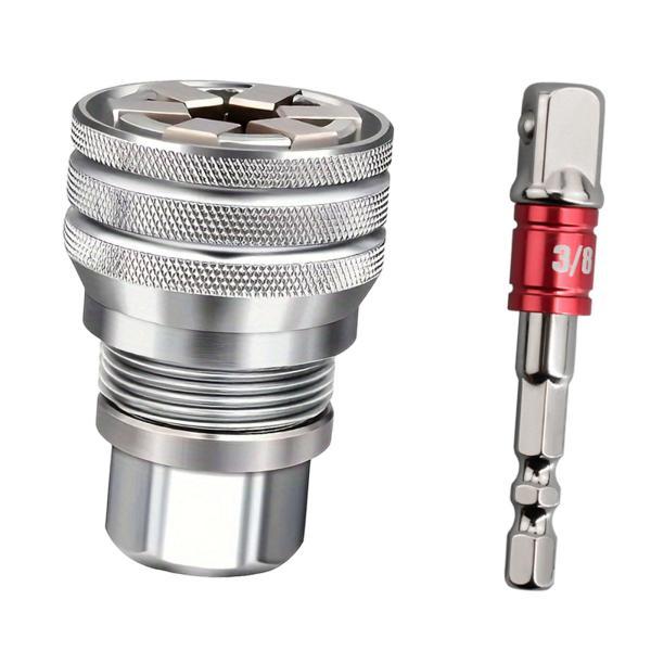 説明:[自動サイズ調整]: この多用途ソケットレンチは.10mmから19mm/0.39インチから0.75インチのナットとボルトに合わせてサイズを自動的に調整し.複数のツールを効果的に置き換え.ツールボックスのスペースを節約します. [多用途...