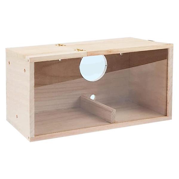 説明:素材:このバードハウスは木製で.丈夫で長持ちします.サイズは25×13×13cmで.小鳥の種類に適しています.軽量設計なので.木やフック.軒下などに設置しやすいです.デザイン:鳥のための十分なスペースを提供する木製の吊り下げ式巣箱.穴...