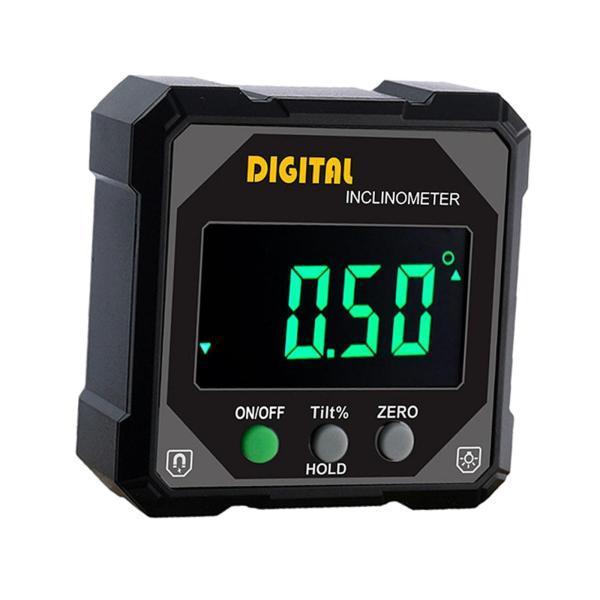 説明:[特徴]: IP54 防水等級を備えたデジタル傾斜計.測定範囲: 4*90°.解像度: 0.05°.精度: ±0.5°.薄暗い作業環境でも鮮明なバックライト付きディスプレイ画面の視認性. [ポータブル]: デジタルレベル角度ゲージメー...