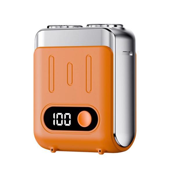 説明: [ポータブルサイズ]:ミニ電気シェーバーはバッグやポケットに簡単に収まり.コンパクトで軽量なので.場所を取りません.サイズは約7.1cm×5.5cm×3.1cm(2.80インチ×2.17インチ×1.22インチ)です. [パワフルなデ...