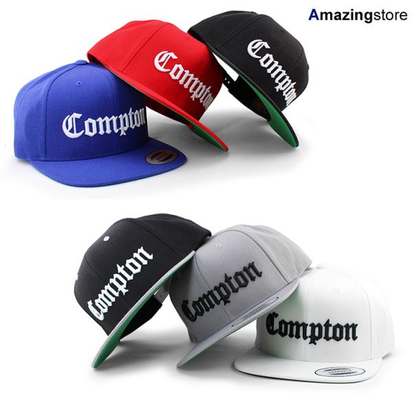 ユーポン/フレックスフィットのボディにオールドイングリッシュフォントのCOMPTONロゴを刺繍した人気アイテムになります。1986年にアメリカのカリフォルニア州コンプトンで結成されたヒップホップグループ、NWAが被っていたデザインで多くのブ...