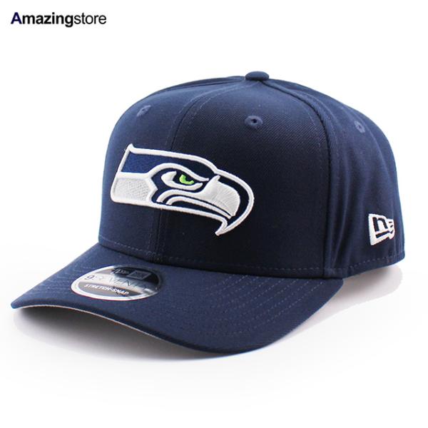 ニューエラ キャップ 9SEVENTY ストレッチ スナップバック シアトル シーホークス NFL STRETCH SNAPBACK CAP NAVY NEW ERA SEATTLE SEAHAWKSサイズ調整可能な為男性(メンズ)、女性(...