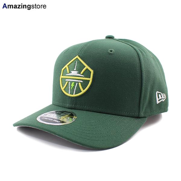 ニューエラ キャップ 9SEVENTY ストレッチ スナップバック シアトル ストーム WNBA STRETCH SNAPBACK CAP GREEN NEW ERA SEATTLE STORM【海外正規店並行輸入商品】サイズ調整可能な為男...