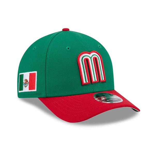 2026 ワールドベースボールクラシックモデル 子供用 ニューエラ 9FORTY M-CROWN スナップバック メキシコ 2026 WORLD BASEBALL CLASSIC YOUTH SNAPBACK CAP GREEN RED【海...