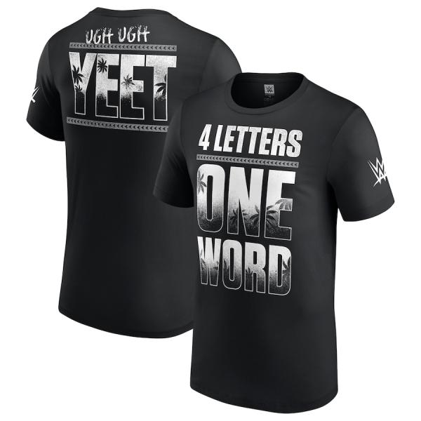 "YEET" (ヨロ)でお馴染み、WWEの人気レスラー、ジェイ ウーソモデルのTシャツになります。父はリキシのリングネームで有名なソロファ・ファトゥ。双子の兄はWWEで共に活動しているジミー・ウーソことジョナサン・ファトゥ。▼サイズS - ...
