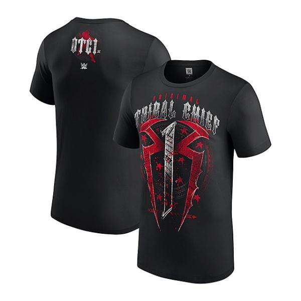 WWEのトップレスラー、ローマン レインズモデルのTシャツになります。Original Tribal Chief(オリジナル・トライバル・チーフ)を意味するOTCがプリントされております。▼サイズS - (着丈：約71.5cm/身幅：約45...