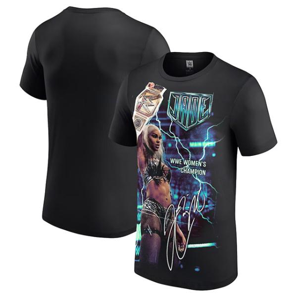WWEのトップレスラー、ジェイド カーギルモデルのTシャツになります。ジェイド カーギルは2023年AEWからWWEに移籍、ビアンカ ベレアとのタッグでアスカ&amp;カイリ セインのカブキ ウォリアーズを破りＷＷＥ女子タッグ王座を奪取する...