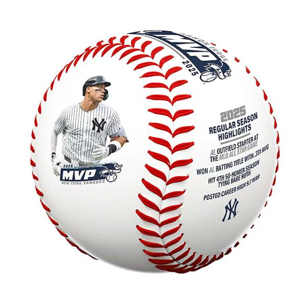 【海外正規店並行輸入商品】2025年アメリカンリーグMVP、ニューヨーク ヤンキースのアーロン ジャッジ選手の受賞記念ボールになります。ジャッジ選手は2025年レギュラーシーズンを打率.331、出塁率.457、長打率.688、53本塁打、1...