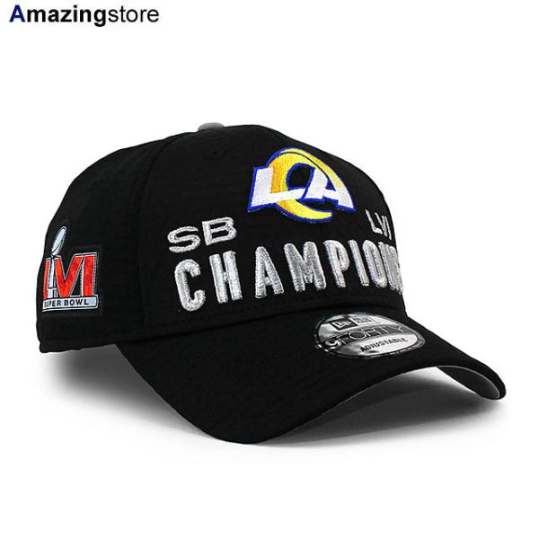 【海外正規店並行輸入商品】AFCチャンピオン、シンシナティ ベンガルズと対戦となった第56回スーパーボウル(SUPER BOWL LVI)を23-20で制したロサンゼルス ラムズの選手達が優勝時に着用していたロッカールームキャップになります...