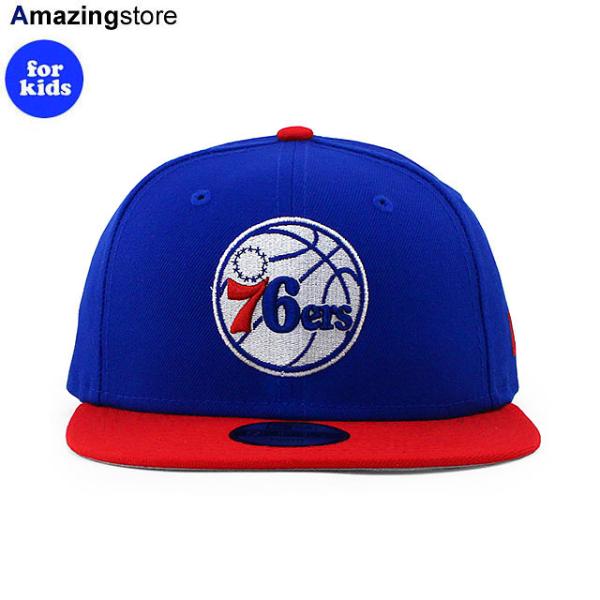 【海外正規店並行輸入商品】子供用(KIDS)サイズの調整可能なスナップバックの帽子です。ニューエラの人気モデル9FIFTY スナップバックキャップです。NBA(バスケットボール)のチームロゴを刺繍した帽子です。※サイズ：約52〜55.8cm...