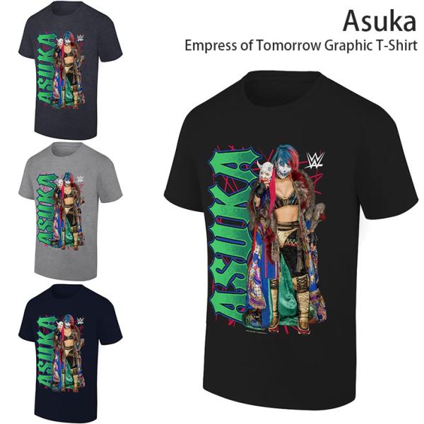 WWEのトップレスラー、ASUKAモデルのTシャツになります。WWE・ロウ女子王座 : 3回（第16代,18代,25代）、WWE・スマックダウン女子王座：1回（第11代）、WWE女子タッグ王座 : 3回（第4代,第8代,第16代）等数々のタ...
