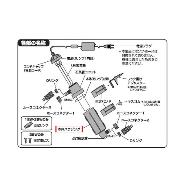 殺菌灯の交換部品です。※ターボツイストZ用のパーツです。検索ワード：aqnew201405