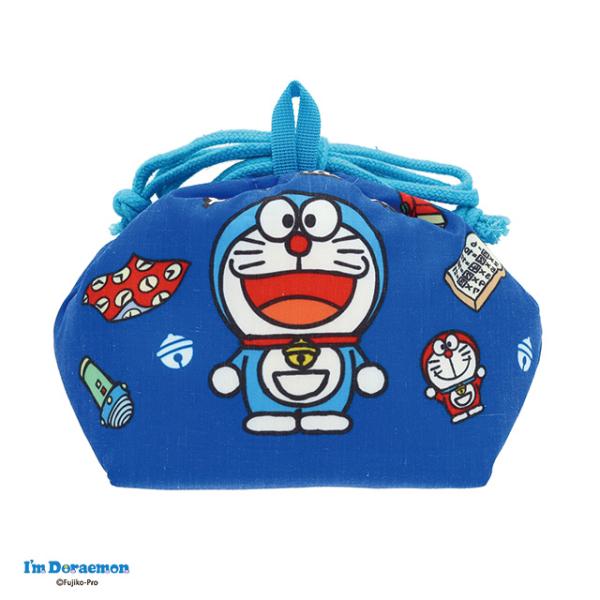 大人気キャラクタードラえもんとサンリオのコラボI'mDoraemonドラえもんグッズお弁当箱やお箸を入れるランチ巾着袋新入学入園進級就職新生活用品■サイズ：約H17×W26×D12cm■素材：表生地：ポリエステル84％ 綿16％中生地： ア...