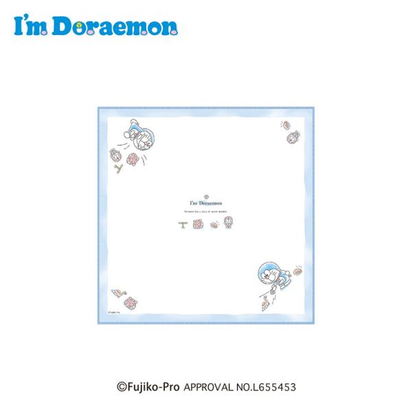 大人気キャラクタードラえもんとサンリオのコラボI'mDoraemonドラえもんグッズ定番アイテムランチクロスしわになりにくくアイロンもラクラクお弁当を包んだり食べる時にはランチマットとして幼稚園、学校、オフィスで新入学、新生活に必須のアイテ...