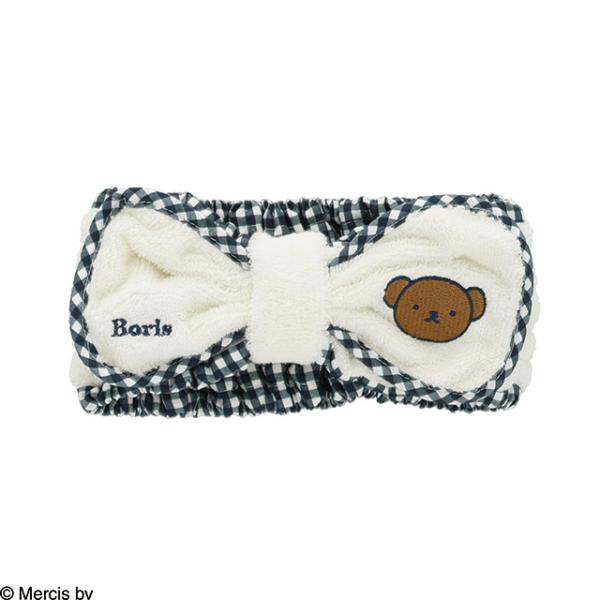 大人気 miffy ミッフィー グッズディック・ブルーナ クールスプリングボリスの刺繍お風呂上がりやメイク時に役立つヘアバンド■サイズ：約H10×W21cm■素材：本体：綿100％刺繍部分：ポリエステル100％■生産地：中国■注意事項：撮影...