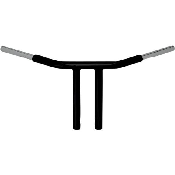 ■ブラック/10インチ■1-1/4インチ　グリップ部1インチ■素材:スチール■ケーブル及び電子制御スロットルに適合■配線類を中通しできるドリル穴有り■取付けボルトサイズ1/2”-13※油圧クラッチ、ノーマルその他のハンドルコントロール、ノー...