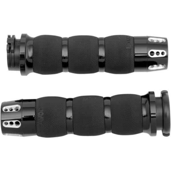 ■カラー:ブラック■適合 1984年以降すべてのモデルに適合（但し電子スロットルモデル、XGモデルは除く）■素材 アルミニウム/ラバー■メーカー AVON Performance(エイボンパフォーマンス)ハーレー カスタムパーツ / コンビ...