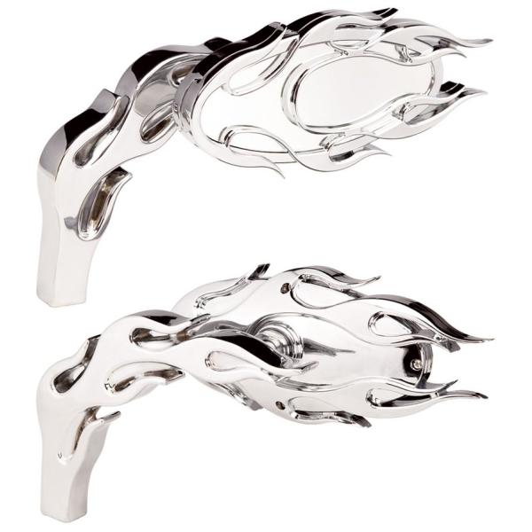 ■商品 左側■備考 両側取り付け希望の場合は、左側、右側1点ずつお買い求め下さい。■サイズ ミラーサイズ：11.5cm×3.8cm■カラー クローム■セット内容 取り付けボルト付属■素材 スチール■メーカー Arlen Ness(アレンネス...