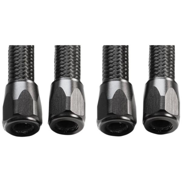 ■カラー ブラック■セット内容 4個パック■メーカー JAGG(ジャグ)ハーレー カスタムパーツ / ホース / 22-JHF06-BK-4