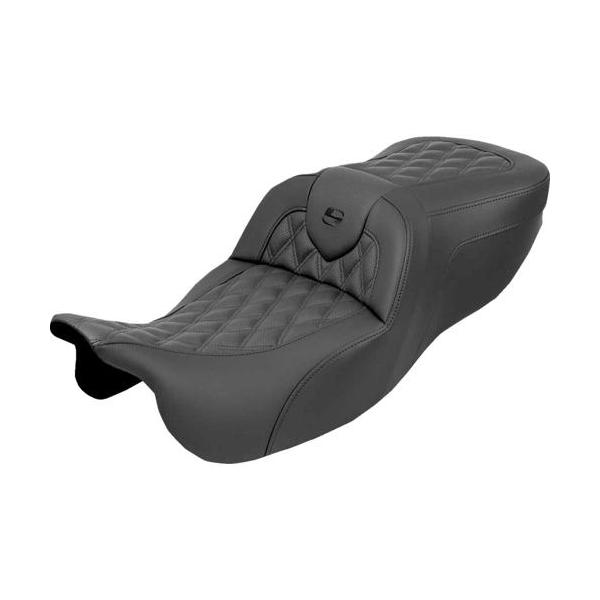 バックレスト無し2015〜22年FLRT、2023〜25年FLTRTに適合カラー：ブラックステッチSADDLEMEN(サドルマン)ハーレー カスタムパーツ