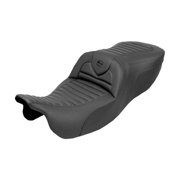 バックレスト無し2015〜22年FLRT、2023〜25年FLTRTに適合カラー：ブラックステッチSADDLEMEN(サドルマン)ハーレー カスタムパーツ