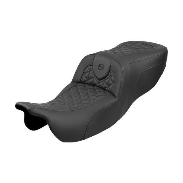 バックレスト無し2015〜22年FLRT、2023〜25年FLTRTに適合カラー：ブラックステッチSADDLEMEN(サドルマン)ハーレー カスタムパーツ