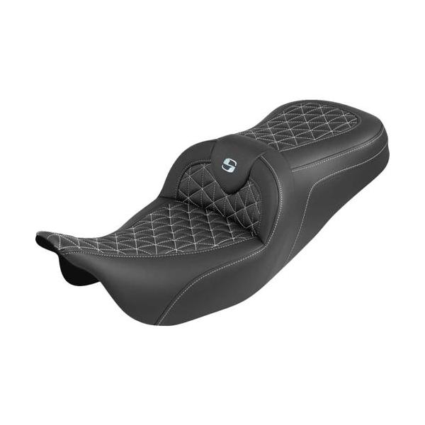 2008〜25年ツーリングモデルに適合（但し2023年以降FLHXSE、FLTRXSE、2024年以降FLHX/U、FLTRX/STSEは除く）カラー：シルバーステッチSADDLEMEN(サドルマン)ハーレー カスタムパーツ