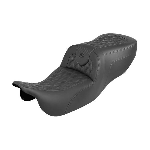 バックレスト無し2015〜22年FLRT、2023〜25年FLTRTに適合カラー：ブラックステッチSADDLEMEN(サドルマン)ハーレー カスタムパーツ