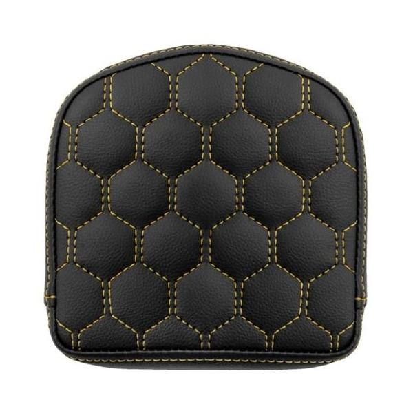 ROADSOFA-HC ゴールドステッチサイズ：16.5cm x16.5cmマウンティングハードウェア付き・シーシーバー幅5インチ(12.7cm)に対応いたします。・汎用品でございますのでシーシーバーのサイズをご確認の上ご注文ください。SA...