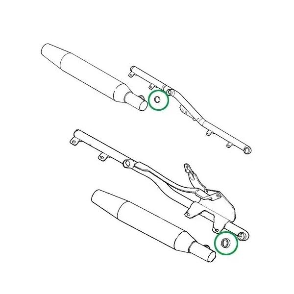 ■2004〜13年XLモデル、2000〜06年FLST、FLSTC、FXST、FXSTS、FXSTBに適合■OEM65927-00■1個売り■DRAG Specialties(ドラッグスペシャリティーズ)ハーレー カスタムパーツ / エキゾ...