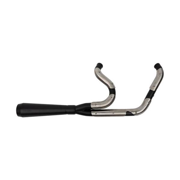 2018年以降ソフテイルモデルに適合（但し2018年以降FXLRST、FLSB、FLHC/Sは除く）※装着イメージ画像は、FXLRST用です。カラー：ブラック/ステンレスヒートシールド素材：ステンレススチールセット内容：本体(1台分)、ヒー...