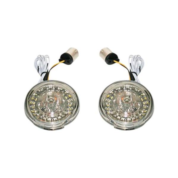 スモークレンズ2000年以降ブレット・ターンシグナル装着車に適合装着にはランニングライトを点灯させるための加工が必要となります。左右セットCustom Dynamics(カスタムダイナミクス)ハーレー カスタムパーツ / 車種対応品 / P...