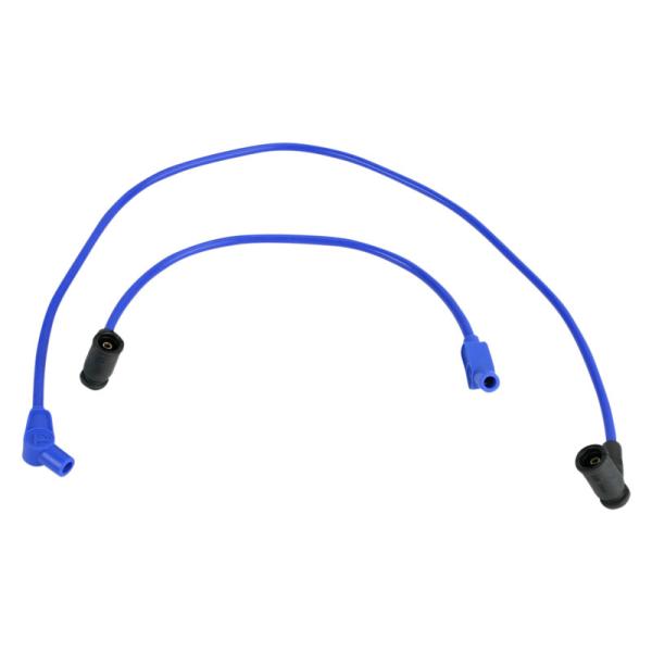 ■2009〜16年ツーリングモデルに適合■ブルー■太さ 8mm■シリコン■１台分(2本セット)■TAYLOR(テイラー)■ハーレー用プラグワイヤーハーレー カスタムパーツ / プラグワイヤー / 206-36