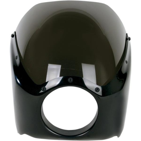 ■汎用品 (ワイドグライドフォーク車、カスタム車用）■カラー:未塗装■素材・スクリーン：Plexiglas・フェアリング：ABS■フェアリング本体、スクリーン、スクリーン取付ネジ■マウントブラケットは付属いたしませんので、ブラケットやステー...