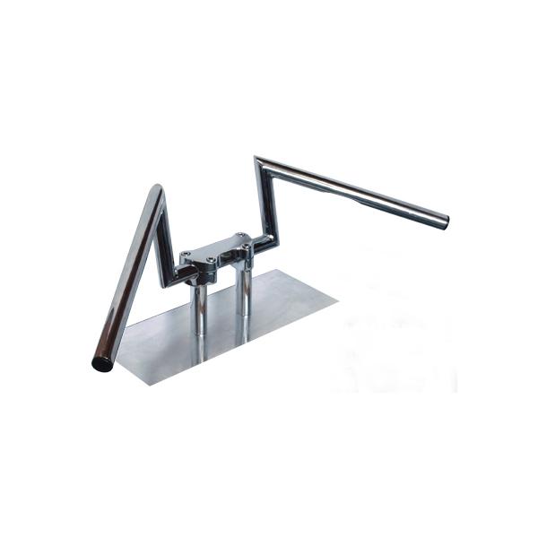 6インチ1インチハンドルに適合・ディンプルタイプ(1982年以降モデルに対応する配線逃がしのくぼみ)・電子制御スロットルモデルは不適合クロームメッキスチールV-TWIN(ブイツイン)ハーレー カスタムパーツ / ワイヤーケーブル対応