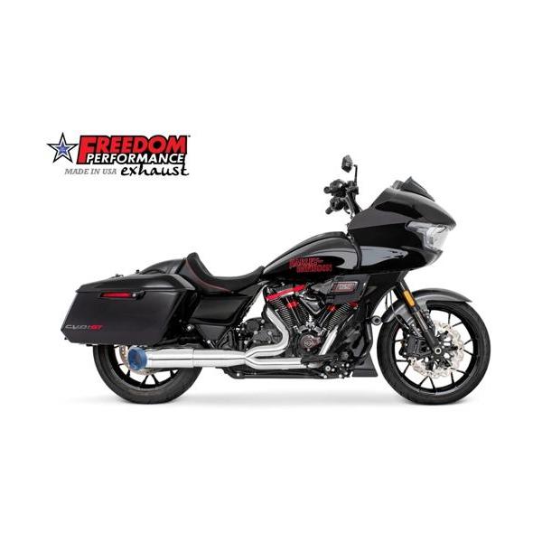 2017年以降ツーリングモデルに適合エンドキャップカラー：GLOSSY BLUEセット内容：本体(1台分)、ヒートシールド、ハードウェア・2021年以降のツーリングモデルはO2センサー キャンセラーが必要です。・オプションで専用の消音バッフ...