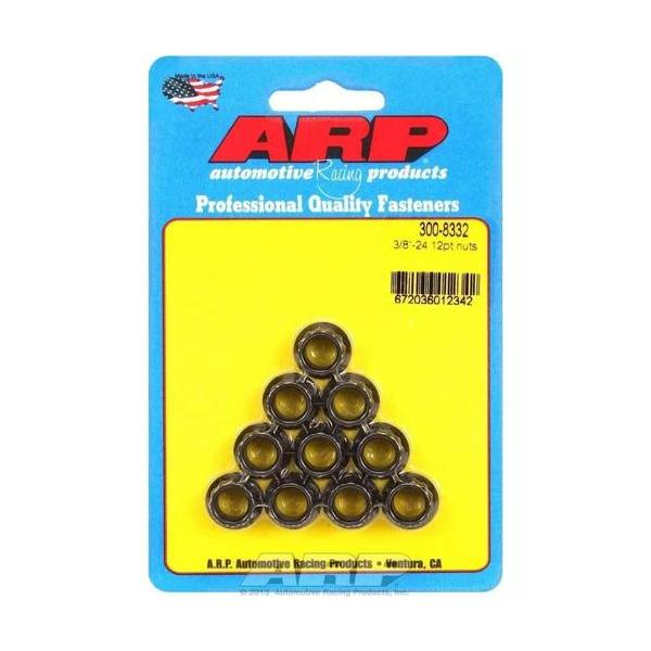 サイズ：3/8”-24カラー：Black Oxide商品画像は10個ですが1個売りです。買い物かごの中で、ご希望の数量に変更してください。1個売り8740 Chrome MolyARP(エーアールピー)ハーレー カスタムパーツナット＆ワッシャー