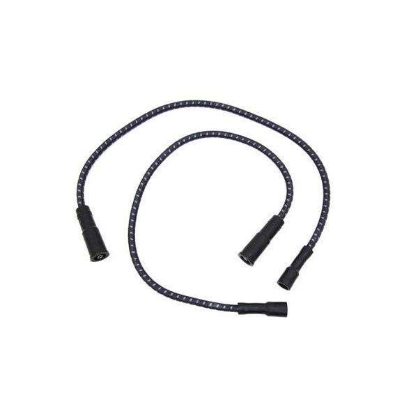 1999〜08年ツーリングモデル（インジェクション車）に適合太さ：7mmカラー：ブラック/ブルー１台分V-TWIN(ブイツイン)ハーレー カスタムパーツプラグワイヤー