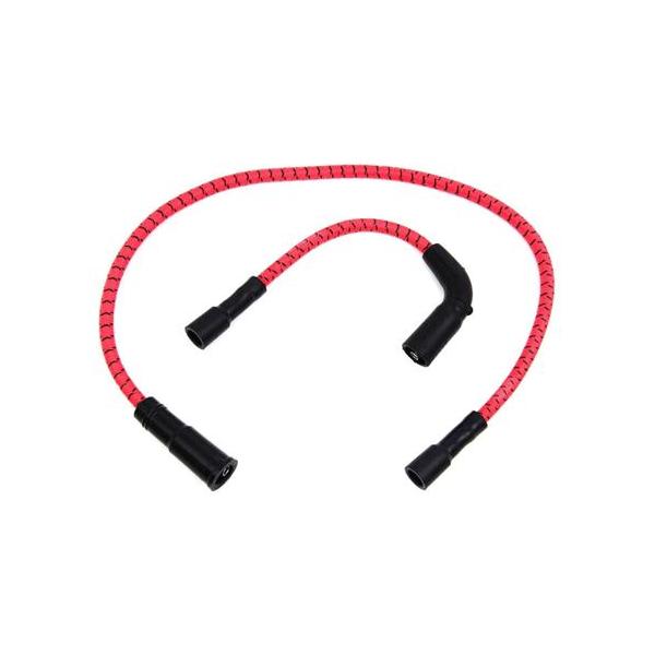 1999〜06年ツーリングモデル（キャブレター車）、2007〜22年スポーツスターモデルに適合太さ：7mmカラー：レッド/ブラック１台分V-TWIN(ブイツイン)ハーレー カスタムパーツプラグワイヤー