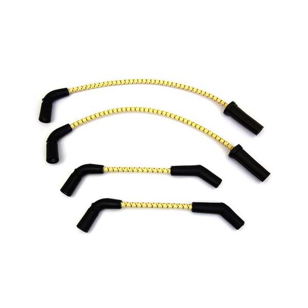 2018年以降ソフテイルモデルに適合 (但し2018〜19年FXDR/Sは除く)太さ：7mmカラー：イエロー/ブラック＆レッド１台分V-TWIN(ブイツイン)ハーレー カスタムパーツプラグワイヤー