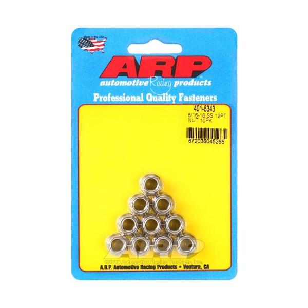 サイズ：5/16”-18カラー：Polish商品画像は10個ですが1個売りです。買い物かごの中で、ご希望の数量に変更してください。1個売りARP300 Stainless SteelARP(エーアールピー)ハーレー カスタムパーツナット＆ワ...