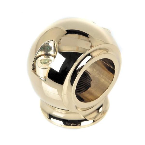 1-1/4インチハンドルに適合カラー：ブラス※装着画像は実際のカラーとは異なります。ライザーナット(51-01-041)を別途ご用意ください。THUNDERBIKE(サンダーバイク)ハーレー カスタムパーツ1-1/4インチ径クランプ