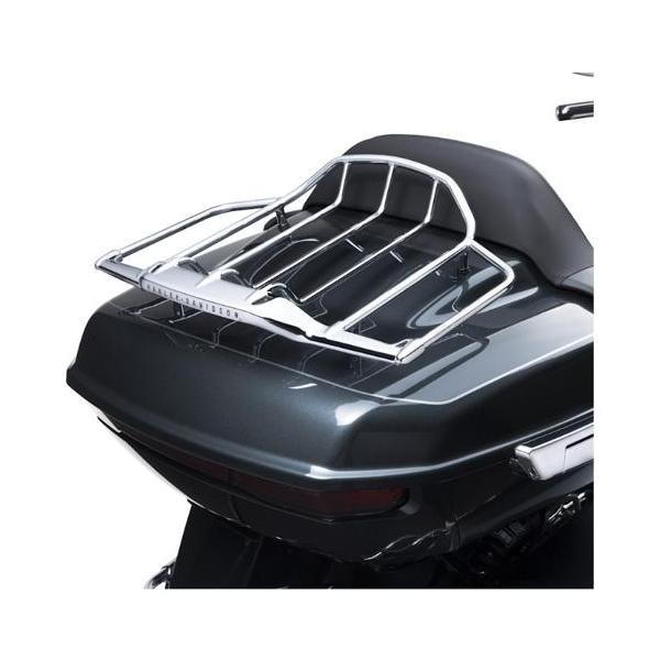 2023年以降ツーリング、トライクモデルでグランドツアーパックラゲッジ装着車に適合クロームハードウェア付きHarley Davidson(ハーレーダビッドソン)ハーレー 純正パーツラゲッジラックキャリア