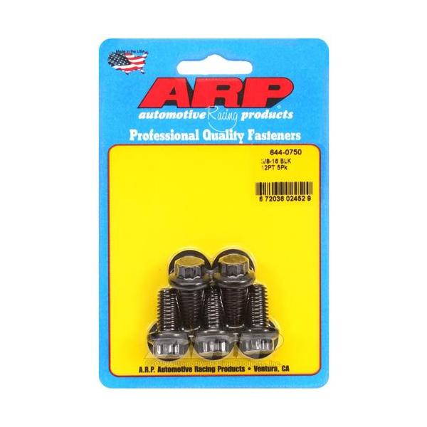 サイズ：3/8”-16 x 3/4”カラー：Black Oxide商品画像は5個ですが1個売りです。買い物かごの中で、ご希望の数量に変更してください。1個売り（ボルトx1、ワッシャーx1のセット）8740 Chrome MolyARP(エー...