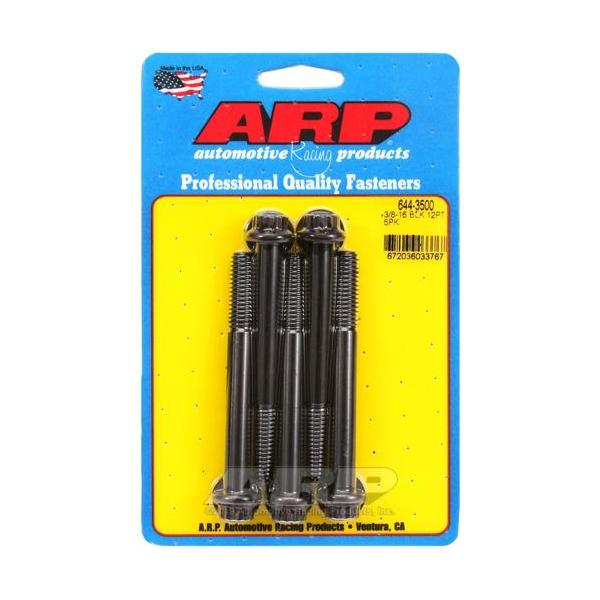 サイズ：3/8”-16 x 3-1/2”カラー：Black Oxide商品画像は5個ですが1個売りです。買い物かごの中で、ご希望の数量に変更してください。1個売り（ボルトx1、ワッシャーx1のセット）8740 Chrome MolyARP(...