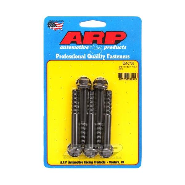 サイズ：3/8”-16 x 2-3/4”カラー：Black Oxide商品画像は5個ですが1個売りです。買い物かごの中で、ご希望の数量に変更してください。1個売り（ボルトx1、ワッシャーx1のセット）8740 Chrome MolyARP(...