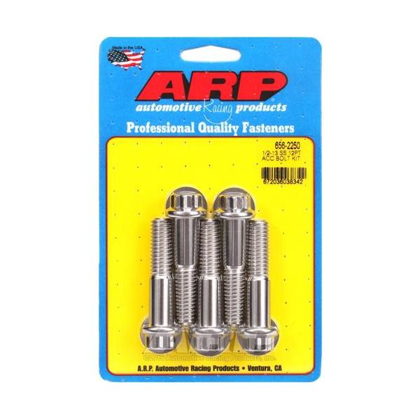 サイズ：1/2”-13 x 2-1/4”カラー：ステンレス ポリッシュ商品画像は5個ですが1個売りです。買い物かごの中で、ご希望の数量に変更してください。1個売り（ボルトx1、ワッシャーx1のセット）ARP300 Stainless Ste...