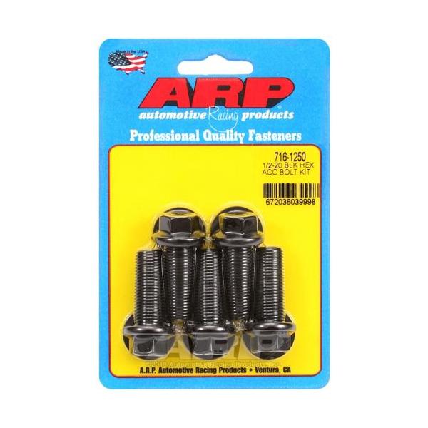 サイズ：1/2”-20 x 1-1/4”カラー：Black Oxide商品画像は5個ですが1個売りです。買い物かごの中で、ご希望の数量に変更してください。1個売り（ボルトx1、ワッシャーx1のセット）8740 Chrome MolyARP(...